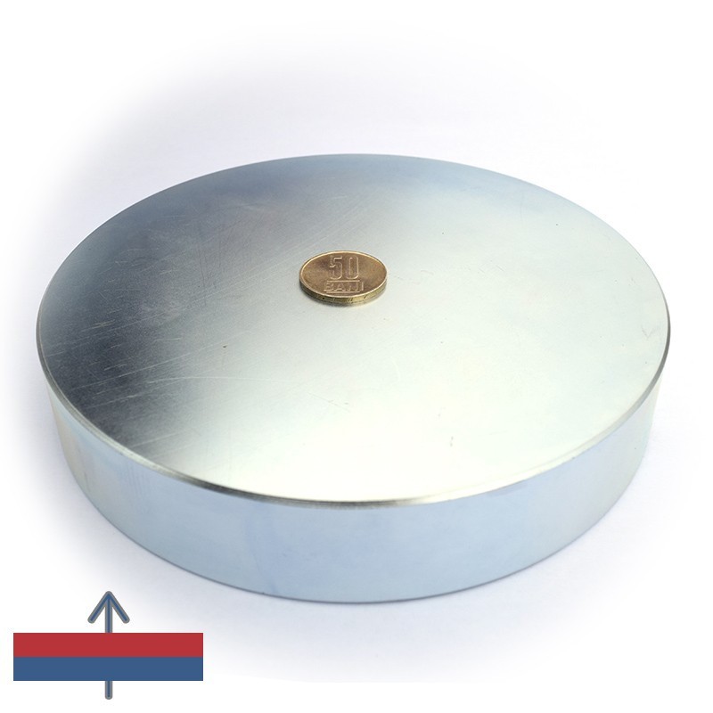 Magnet puternic neodim disc 165 x 30 mm