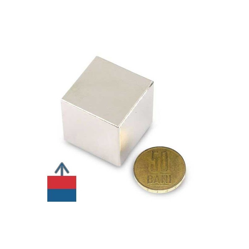 Magnet puternic neodim cub 30 mm